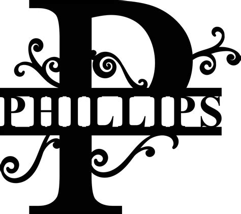 Phillips Svg Monogram Digital Download Only No Physical Product Great