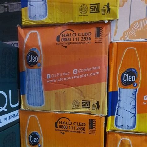 Jual Cleo Pure Water 24x550ml Botol Tutup Lancip Shopee Indonesia