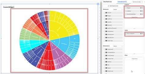 How To Add A Sun Burst Apache Echart Custom Widget To A Dashboard