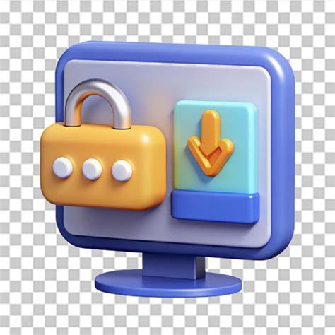 3d Forgot Password Illustration On Computer Update Personal Data