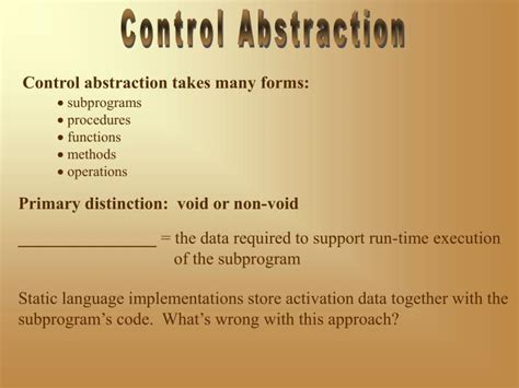 Ppt Control Abstraction Powerpoint Presentation Free Download Id