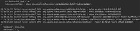 Java Disable Direct Runner Logs In Apache Beam For Kafka Consumer