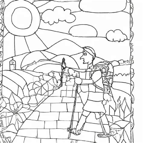 O Caminho De Santiago Desenhos Para Imprimir E Colorir