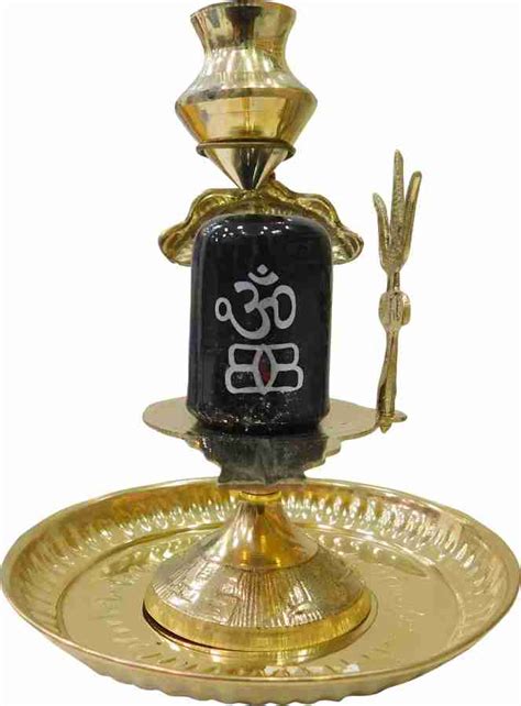 Vinayakmoorti Brass Shaligram Shiva Ling Lingam Shivling Statue Hindu