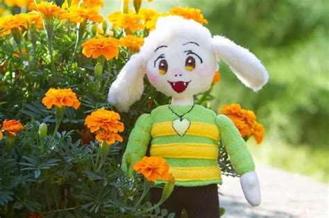 Asriel Plush Undertale Ispired Handmade Soft Toy Asriel Etsy