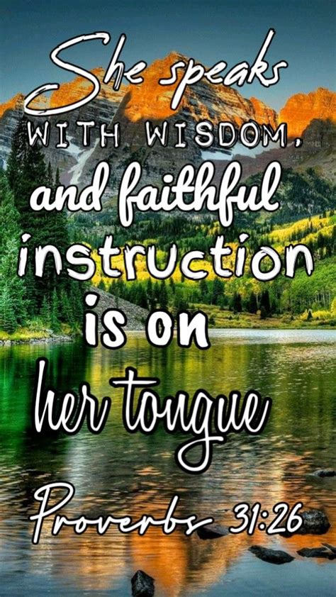 Proverbs 31 26 Wallpaper