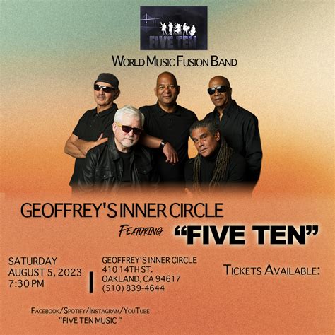 World Music Fusion Band Featuring Five Ten Live At Geoffreys Inner