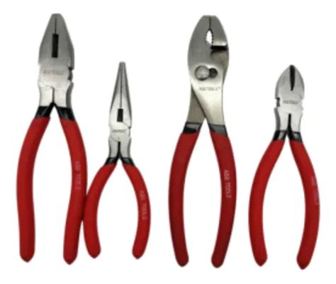 Pinza Punta Electrica Corte Mecanica Jgo 4 Pz Profesional Meses