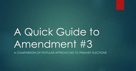 A Quick Guide To The 3rd Proposed Amendment To Floridas Constitution