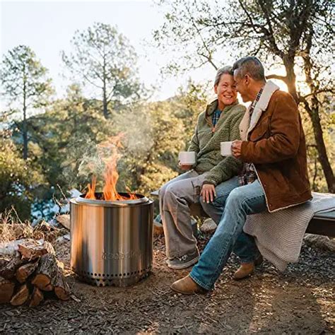Solo Stove Bonfire Fire Pit Smokeless Large Inch Stainless Steel Outdoor Firepit
