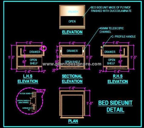 l shape sofa design cad file with complete details
