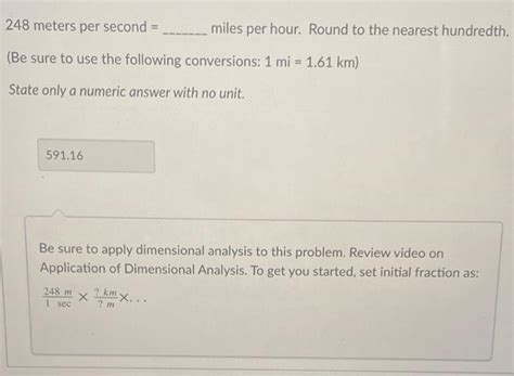 Solved 3 248 Meters Per Second Miles Per Hour Round To
