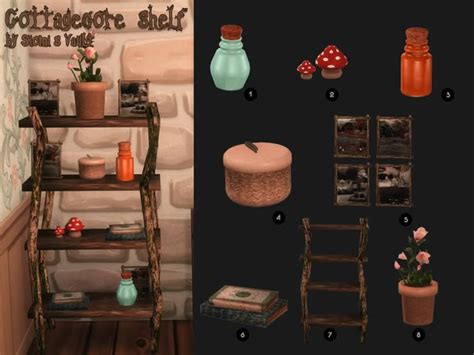 The Sims Resource Cottagecore Shelf