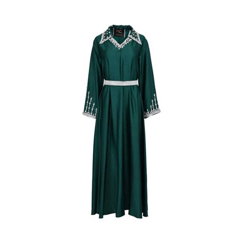 Marwa Ghassan Womens Kaftan Blue Salon