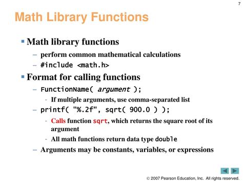 Ppt C Functions Powerpoint Presentation Free Download Id2961381