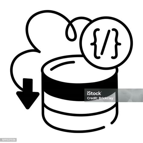 Database Coding Stock Illustration Download Image Now Cloud Sky