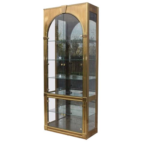 Mid Century Modern Mastercraft Brass Vitrine At 1stdibs