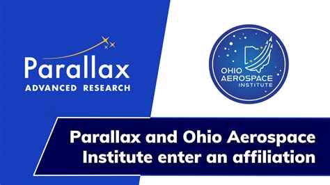 parallax advanced research and ohio aerospace institute enter an
