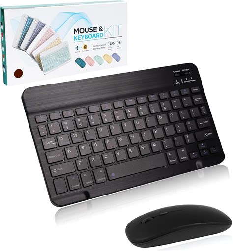 Bluetooth Keyboard And Mouse Combo Ultra Slim Rechargeable Portable Wireless