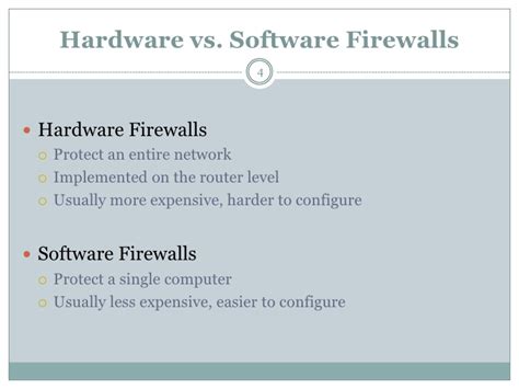 Hardware And Software Firewall Comparison Dwnloadprogressive