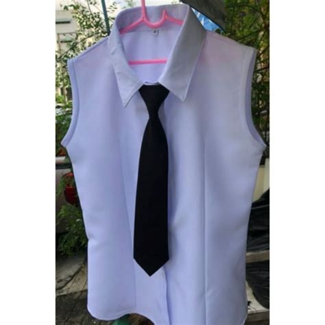 เสื้อแขนกุด เสื้อตัวในชุดปกติขาว เฉพาะเสื้อ Shopee Thailand