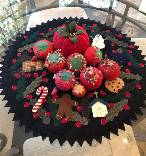 The Humble Tomato Pin Cushion Rhonda Dort Pin Cushions Crazy Quilt