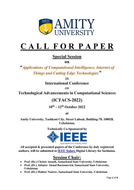 Applications Of Computational Intelligence Internet Of Things And