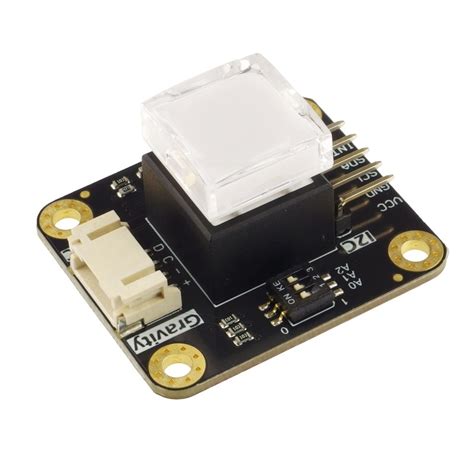 gravity i2c rgb led colorful button button module with rgb