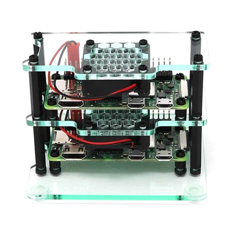 Mini Cluster Case For Raspberry Pi Zero 2 With Fans Pishopca