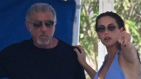 Sylvester Stallones Daughter Sistine 27 Stuns In Bikini On Sardinia