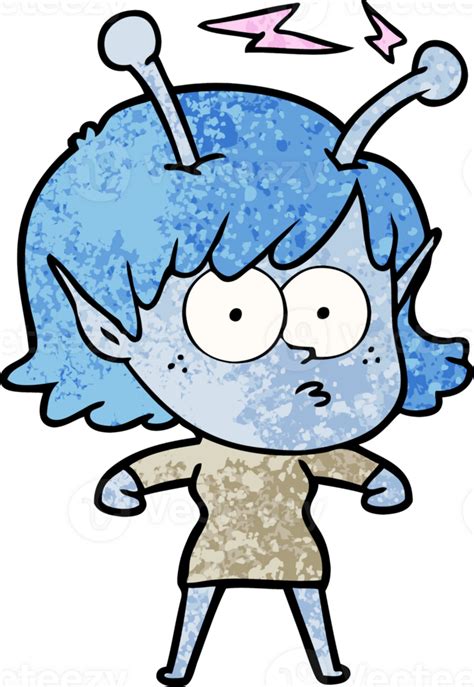 Cartoon Alien Girl 42325922 Png