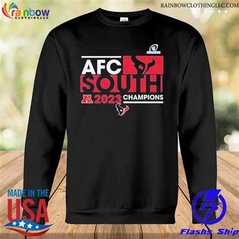 Houston Texans Afc South Champions 2024 Shirt Hoodie Sweater Long