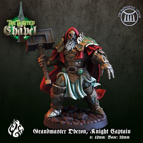 3d Printable Grandmaster Oberon Knight Captain By Crippled God Foundry