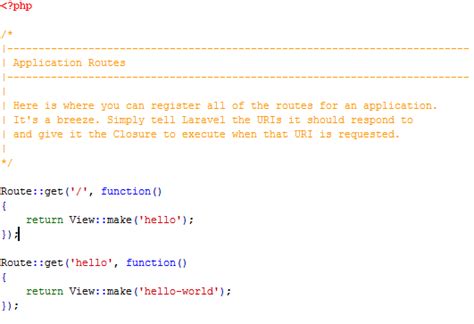 How To Create Hello World Using Laravel Laravel Php Framework