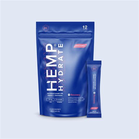 Fruit Punch Electrolyte Cbd Drink Powder Hemp Hydrate