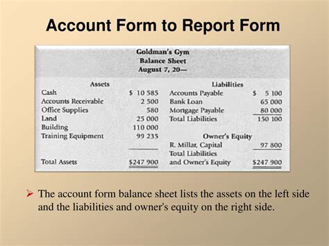 Ppt Chart Of Accounts And Formal Financial Statements The Recording