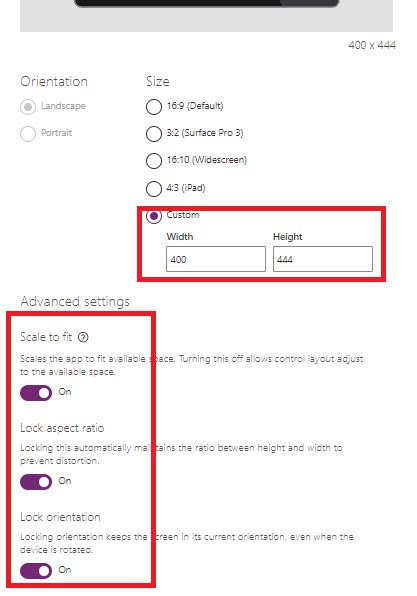 Embedded Canvas Apps In Model Driven App Sizing Issue