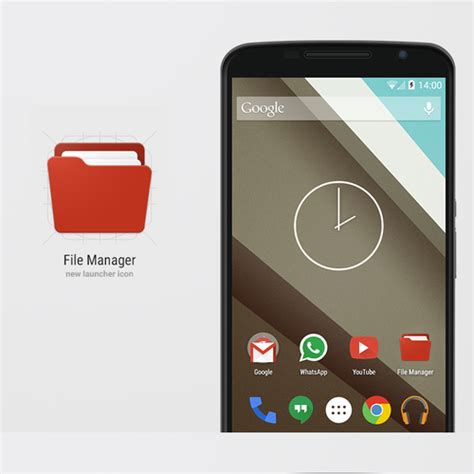 Materialize The App Icon Of Our File Manager For Android Icon Or Button Contest