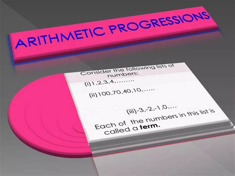 Arithmetic Progressions Ppt