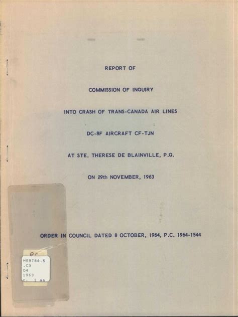 The Tragic Crash Of Trans Canada Air Lines Flight 831 A Comprehensive