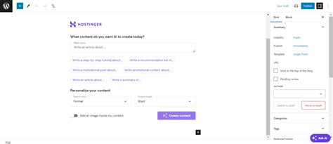 How To Use The Hostinger Ai Wordpress Plugin Full Guide