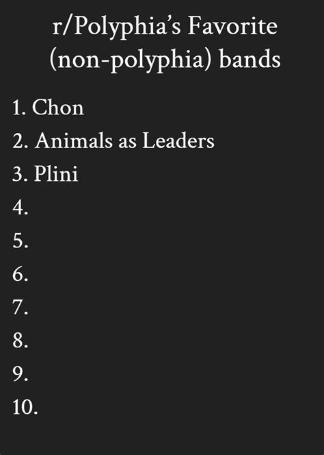Coming In With Slot 3 Is The Great Plini Comment Your Favorite Band