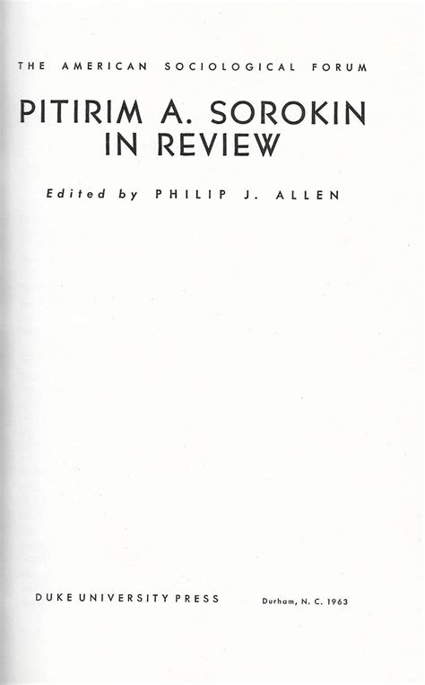 Covers Books About Pitirim A Sorokin Pitirim Alexandrovich Sorokin