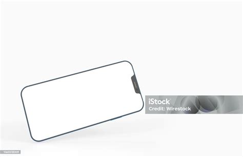 흰색 화면에 사용자 경험 프레젠테이션을 위한 복사 공간이 있는 3d 렌더링 스마트폰 템플릿 0명에 대한 스톡 사진 및 기타 이미지 0명 3차원 형태 가상현실 Istock