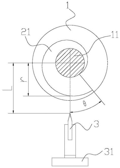 一种风力发电机叶轮方位角的测量装置及其测量方法与流程 2