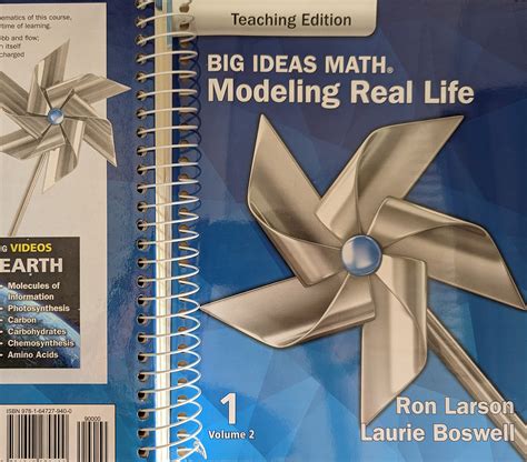 Big Ideas Math Modeling Real Life Teaching Edition Grade 1 Volume 2