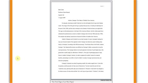 MLA Formatting Guide YouTube MLA Formatting Guide YouTube