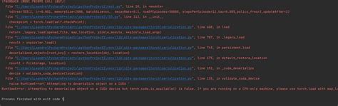 Attempting To Deserialize Object On A Cuda Device But Torch Cuda Is Available Is False