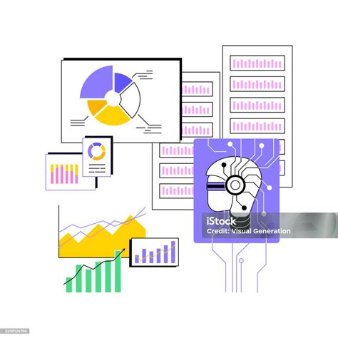 Aienhanced Data Analytics Abstract Concept Vector Illustration Stock