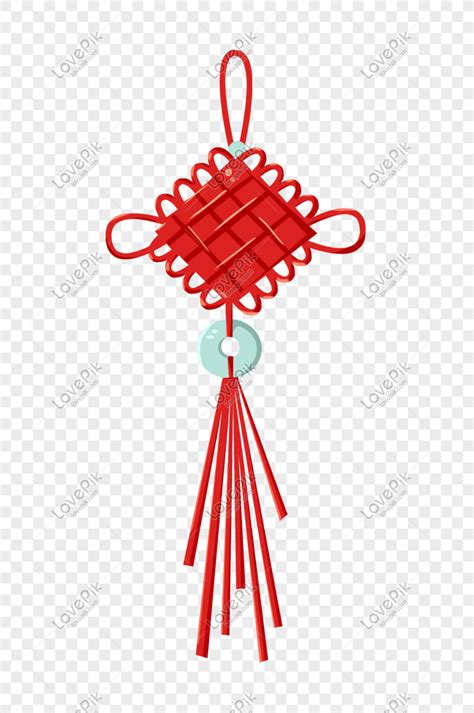 손으로 그려진 된 빨간색 중국어 매듭 그림 Png 일러스트 무료 다운로드 Lovepik